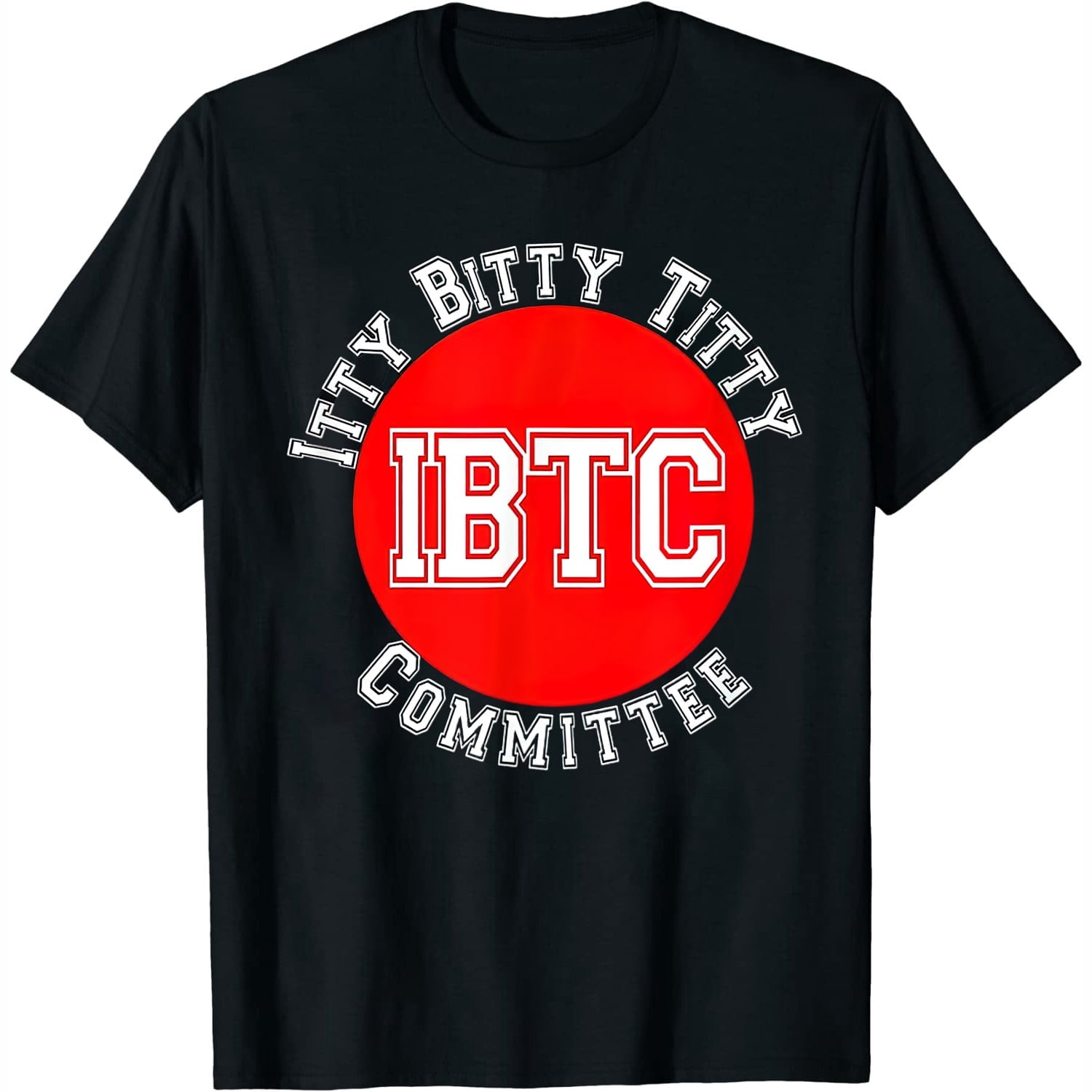 Itty Bitty Titty Committee T Shirt T Women Small Boobs Black