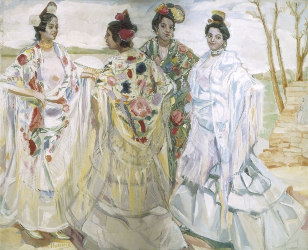 Iturrinofrancisco (1864-1924). Women With Shawls. Oil On Canvas. Aisa ...