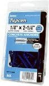 Itw Brands 24330 Tapcon 1/4 x 2-3/4-Inch Concrete Anchors with Hex ...