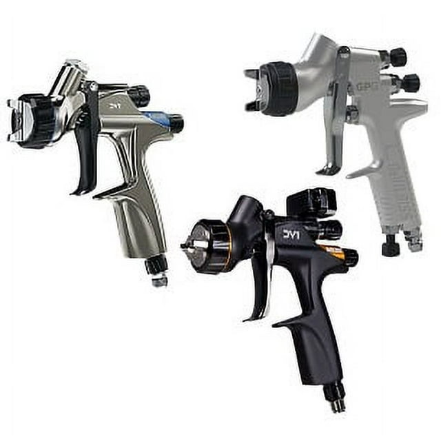ITW Devilbiss 704702 DV1 3 Spray Gun Bundle with GPG Primer Gravity Gun ...