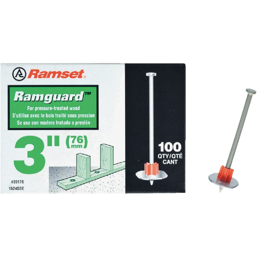 Ramset Ramguard 3 In. ACQ Fastening Pin with Washer (100-Pack ...