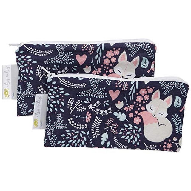 Itzy Ritzy® Snack Happens™ Mini Reusable Snack and Everything Bags, Fox ...