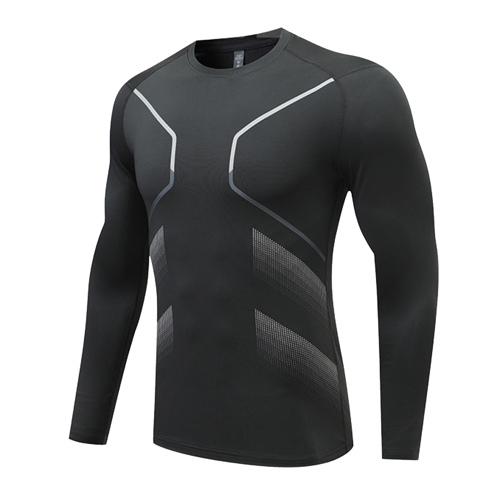 Iugvhana Men's Compression Workout T-Shirt Exercise Close-fitting High ...