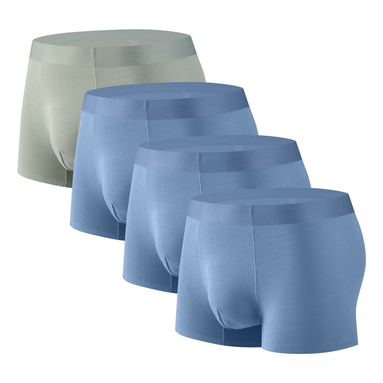 Iugvhana Men's Dual Pouch Boxer Briefs – Micro Modal Trunks with Ball ...