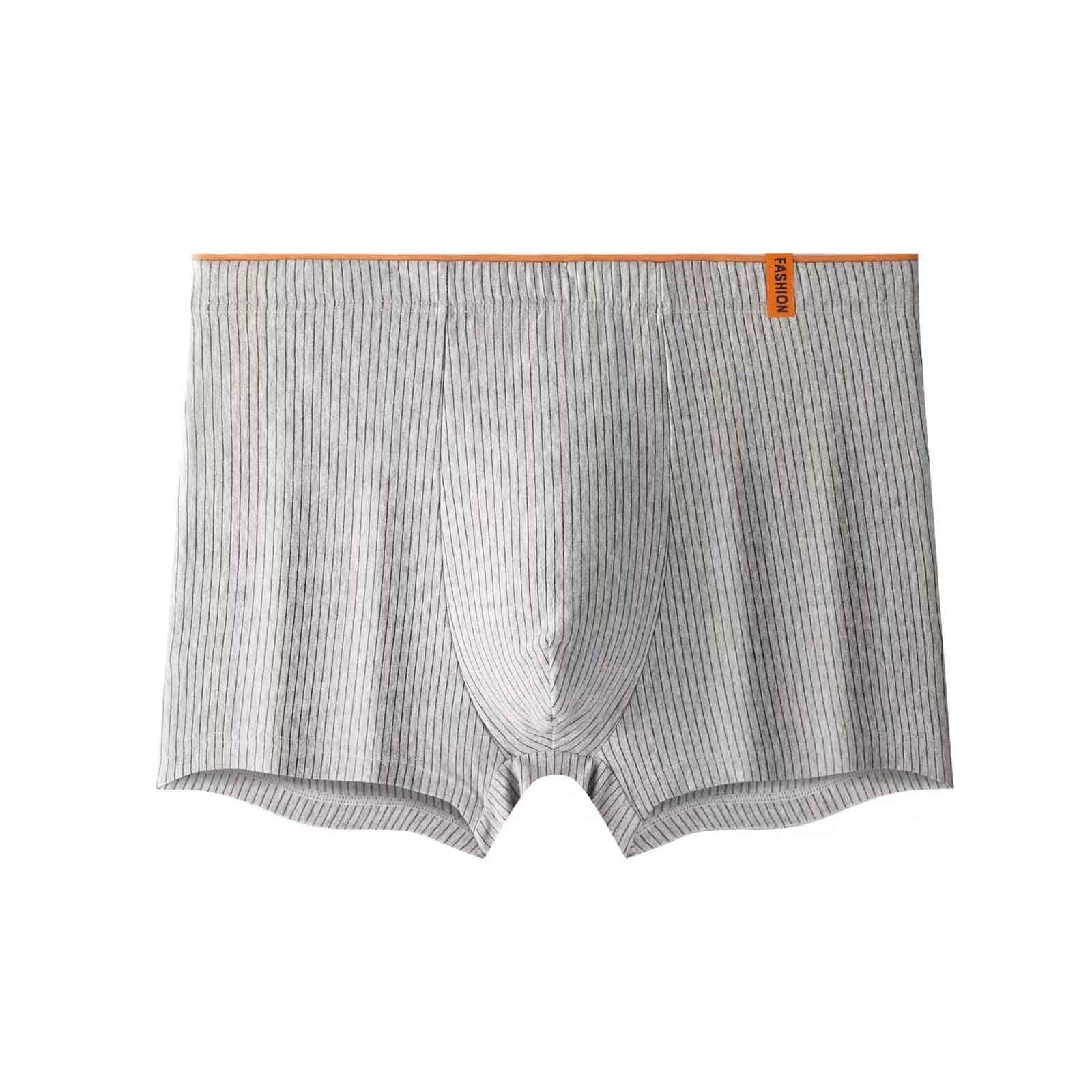 Iugvhana Men's Silk-Feel Boxer Shorts – Cotton Underwear with Button ...