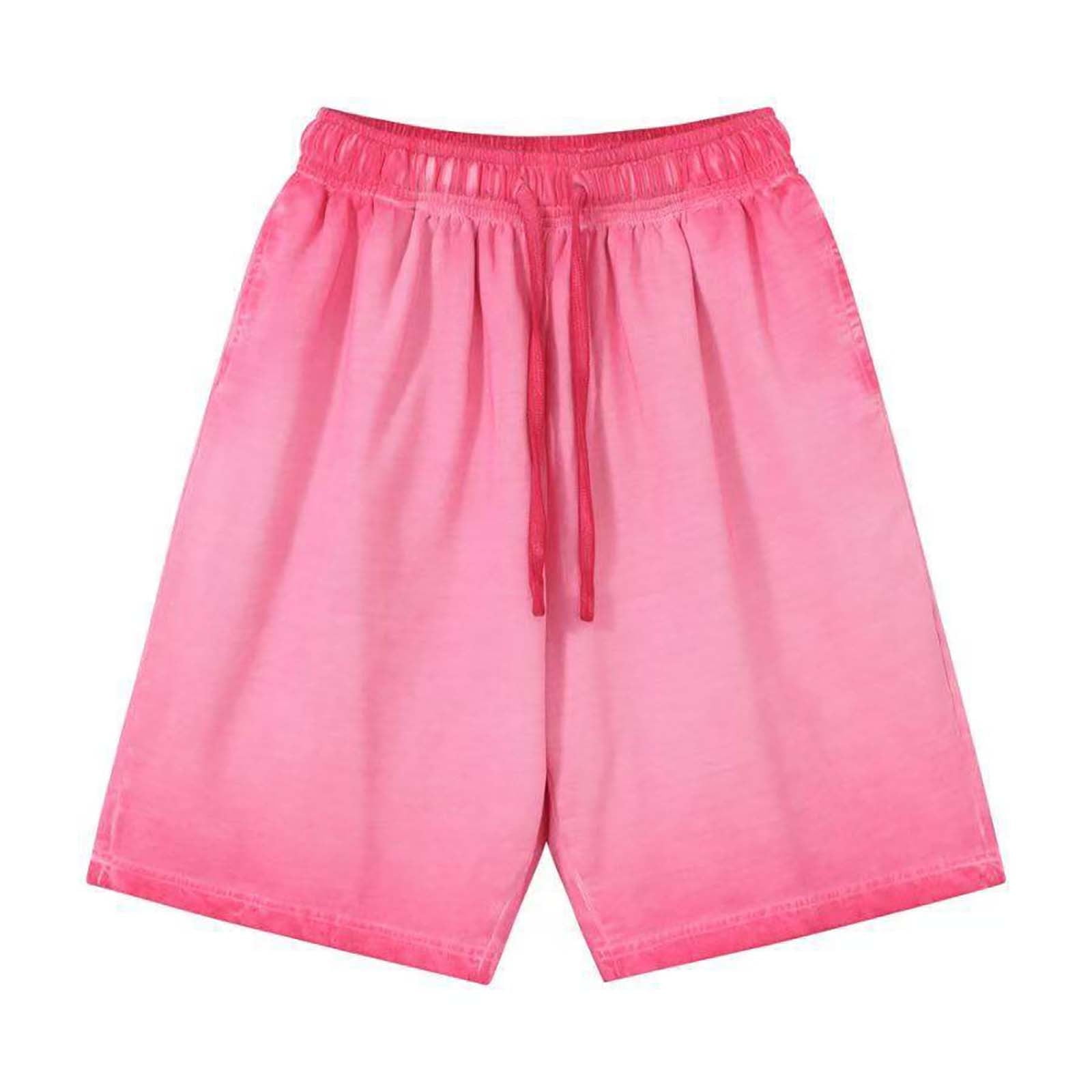 Iugvhana Vintage Gradient Shorts for Men Casual Summer Breathable ...