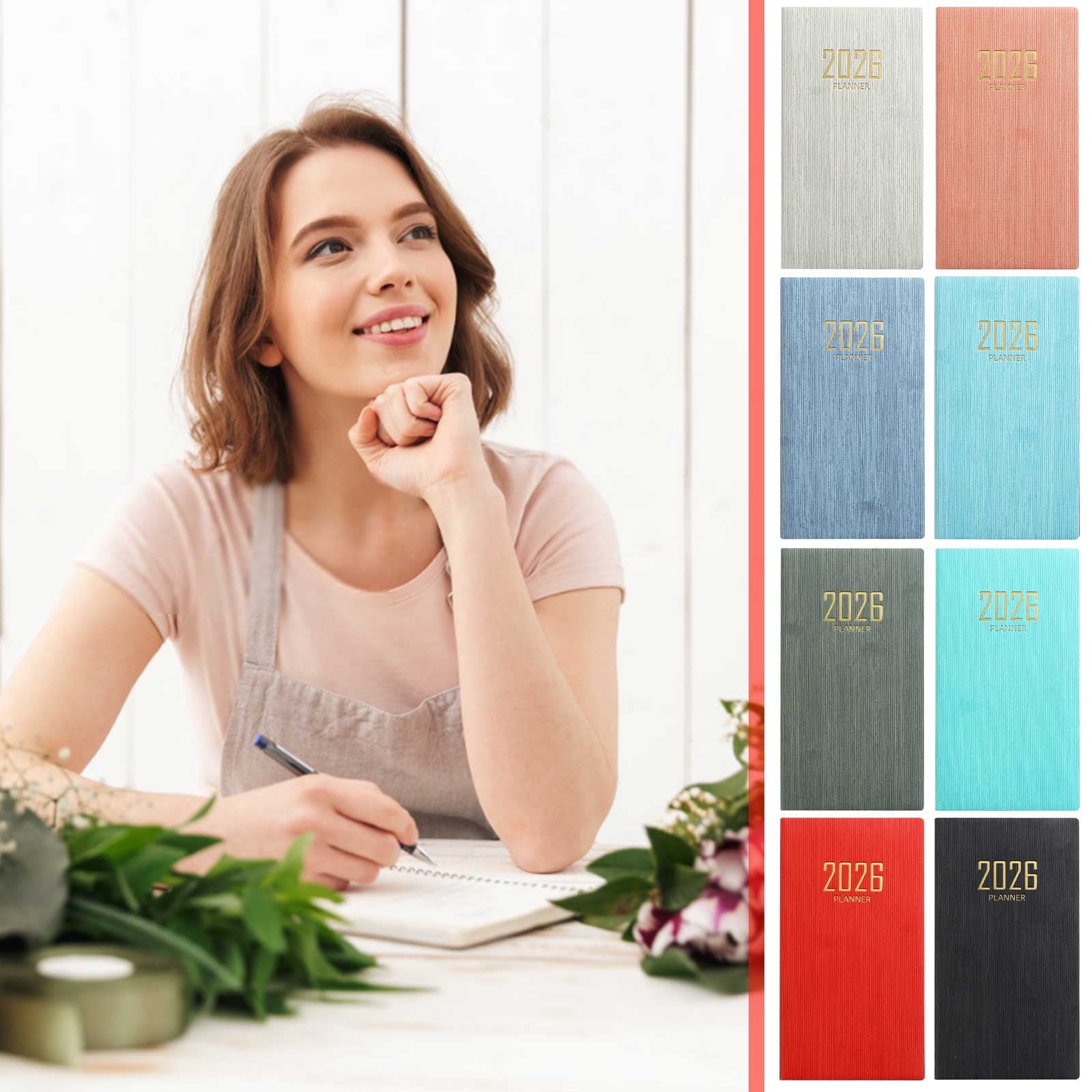 Iuhan 8Pcs 2026 A6 Daily Planner Notebook, Mini Organizer Travel ...