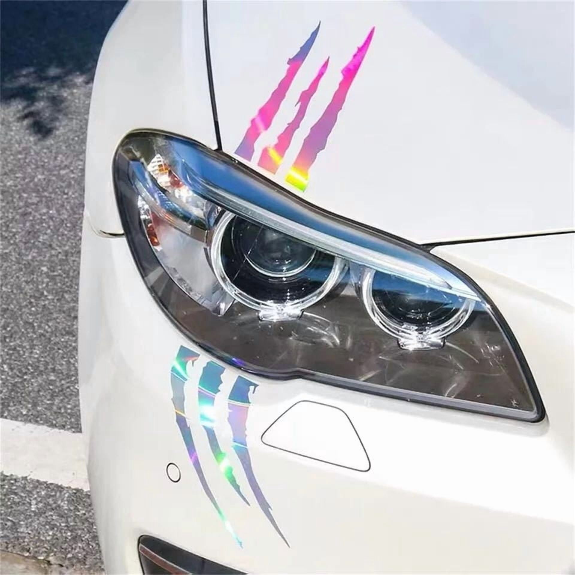 Iuhan Car Ghost Claw Stickers, Headlight Decoration Claw Marks, Engine ...