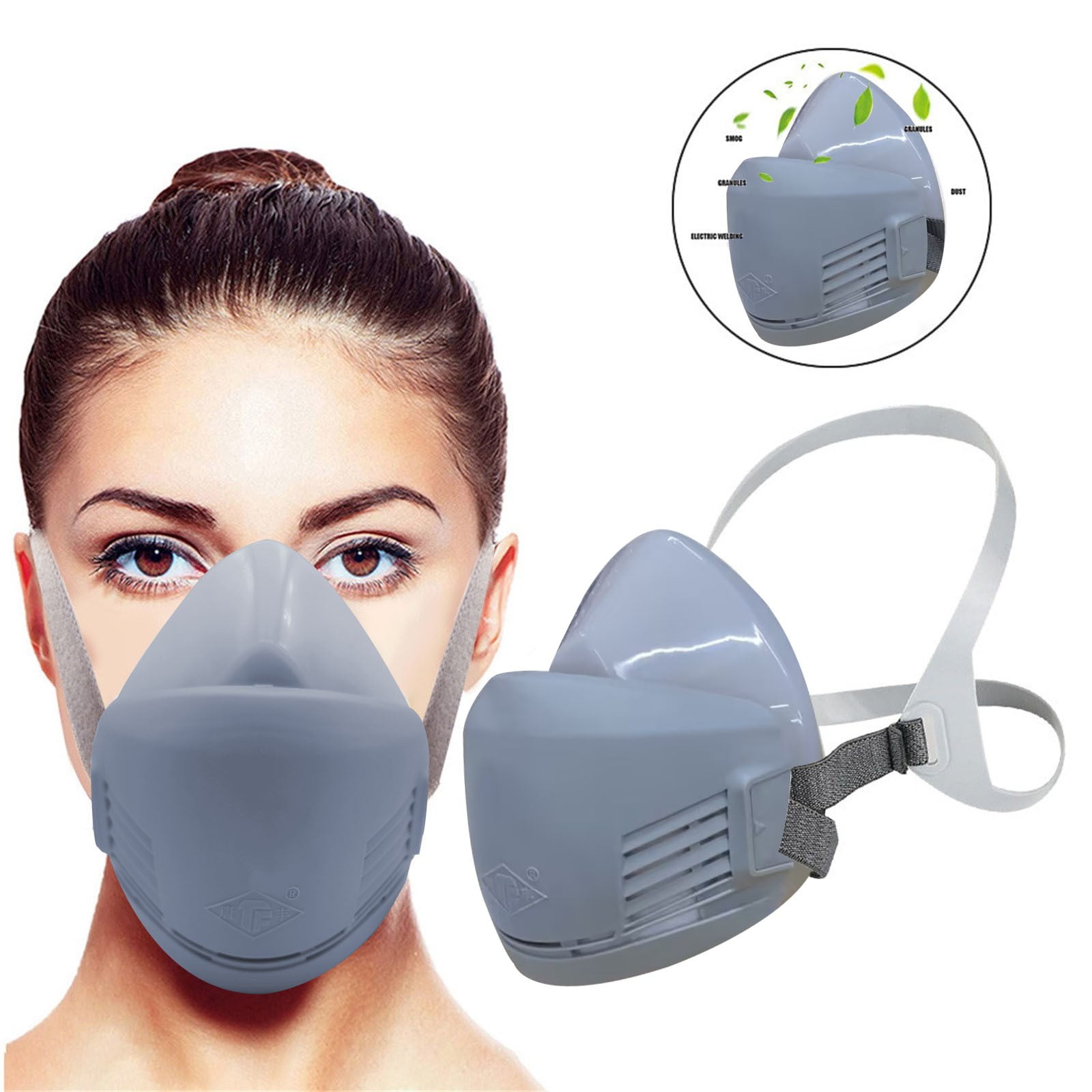 Iuhan Reusable Gas Mask Cover, Industrial Dust Welding Grinding Paint ...