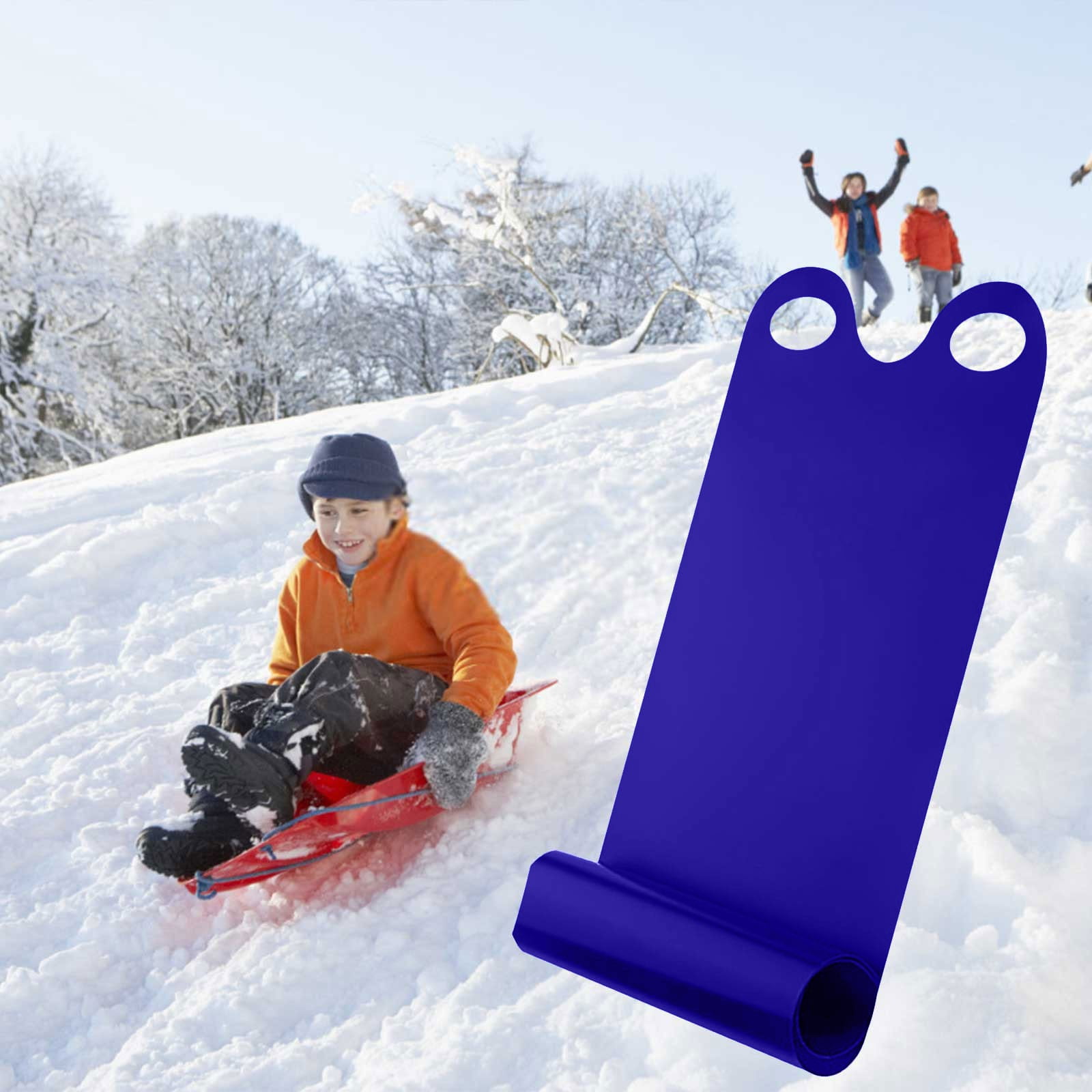 Iuhan Roll Up Sled Plastic Snow Sled, Lightweight Portable Roll-Up Sled ...