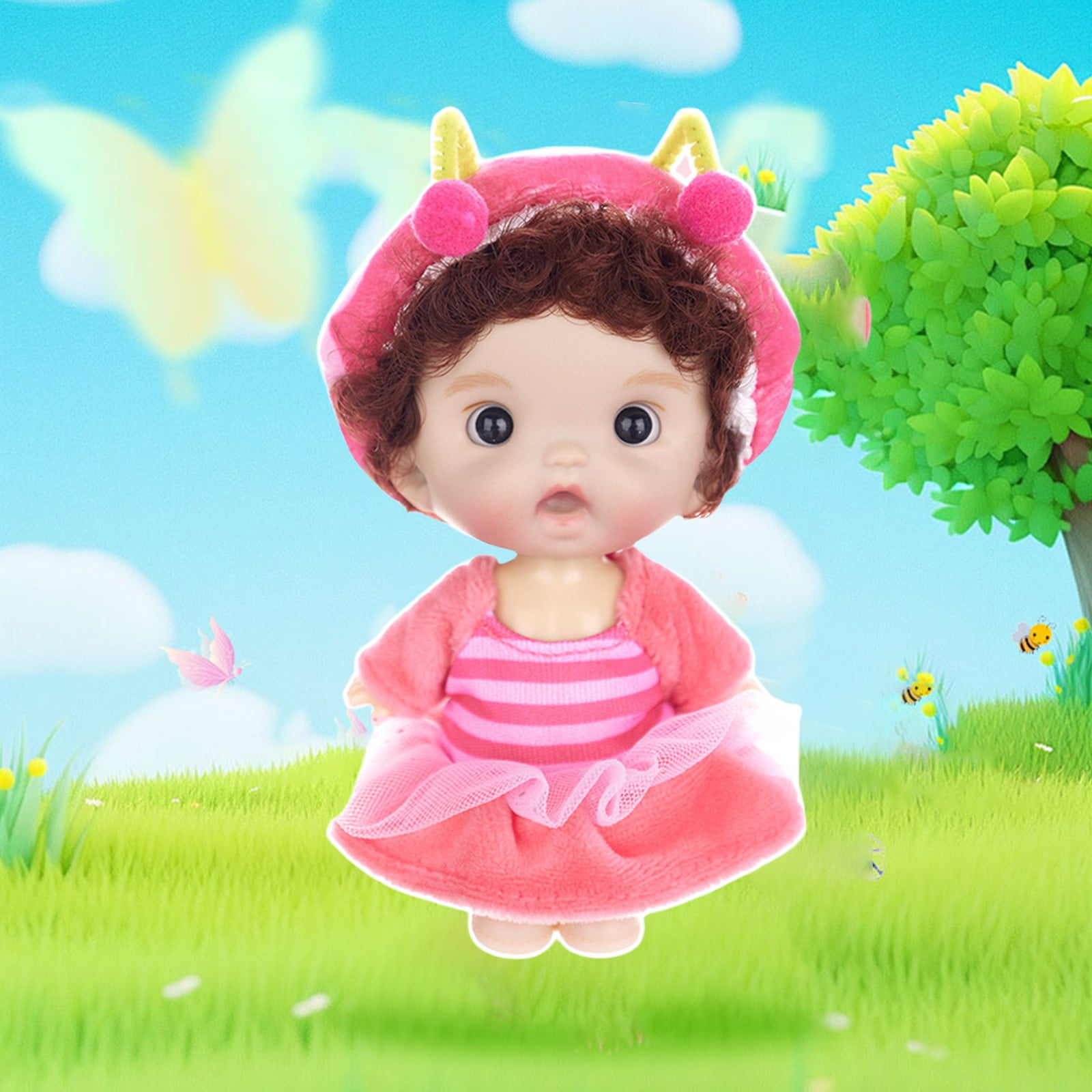 Iumwxz Enamel Doll 4-Inch Mini Enamel Doll 'S Toy Christmas Decorations ...