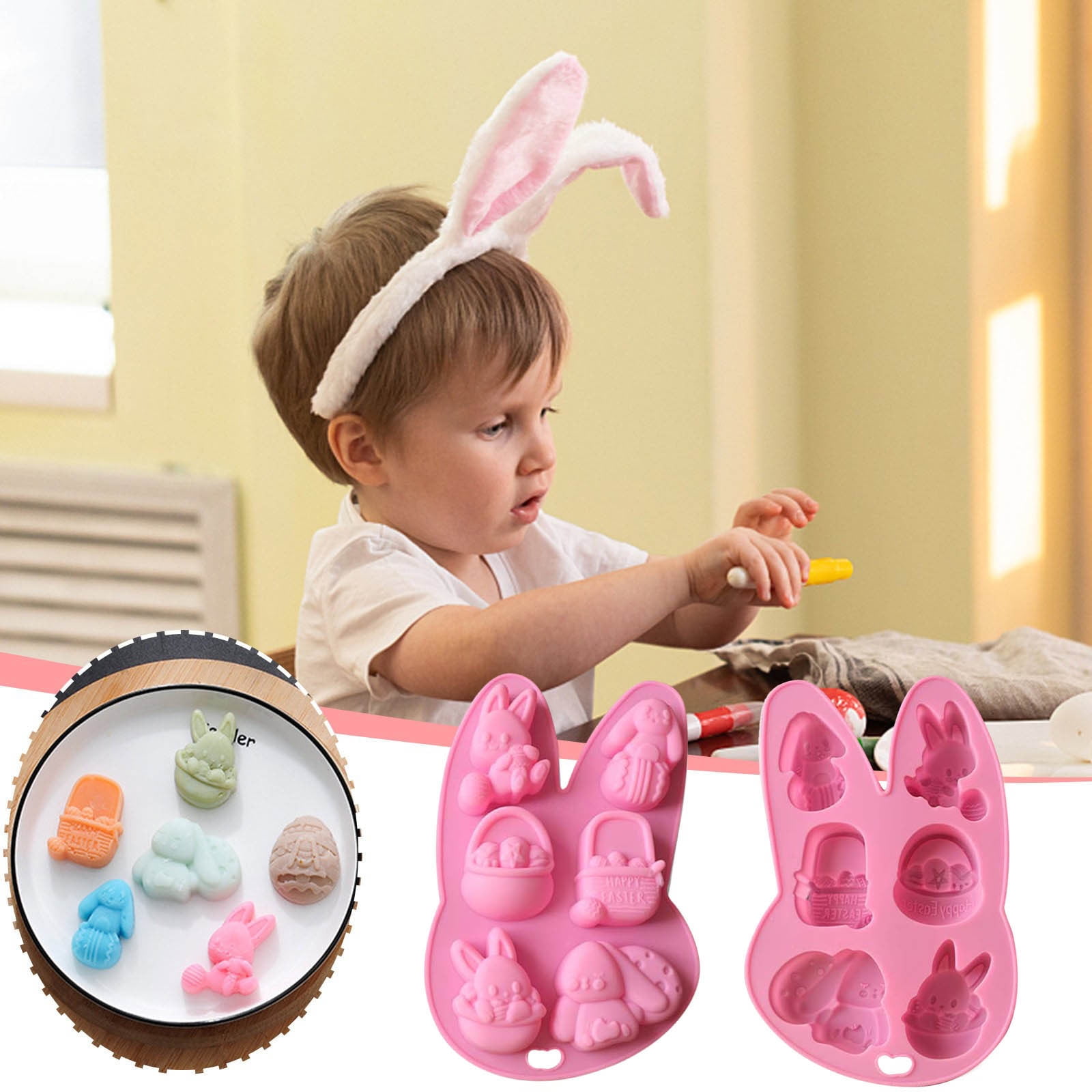 Iumwxz Easter Decorations Easter Cake Container Baking Container ...