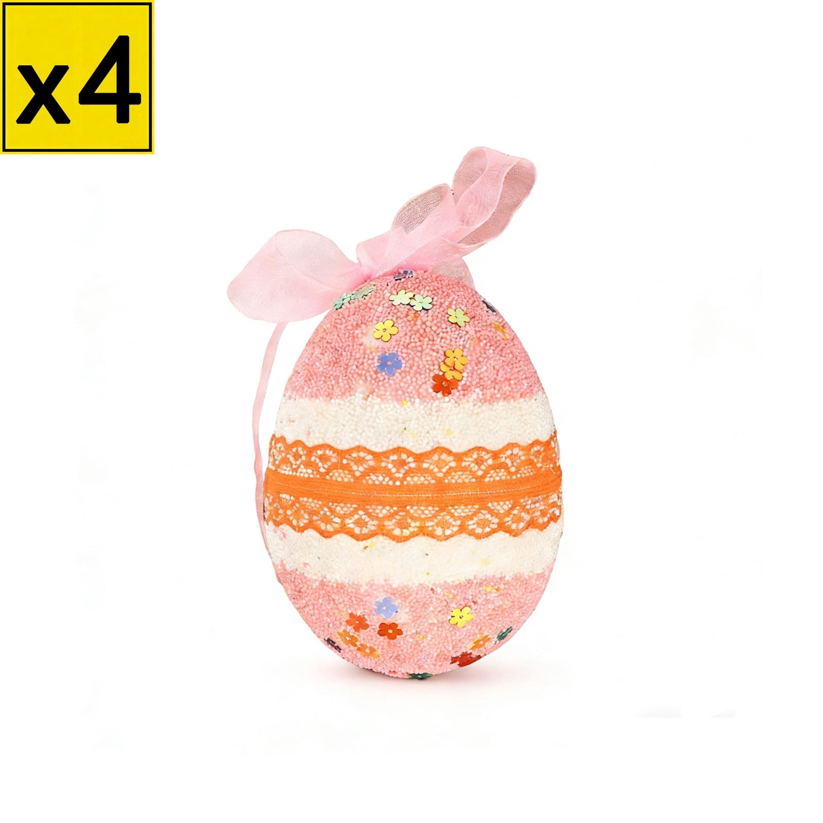 Iumwxz Easter Egg Party Decoration Arrangement with Artificial Flowers ...