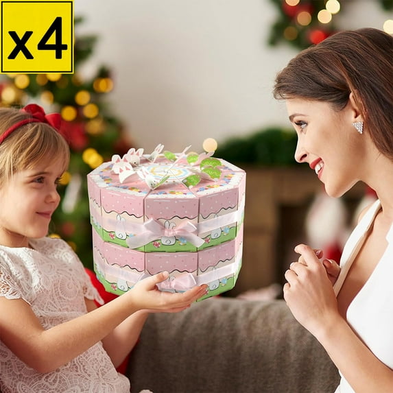 Iumwxz Easter Triangle Cake Shaped Candy Boxes 10 Piece Pack of Paper ...