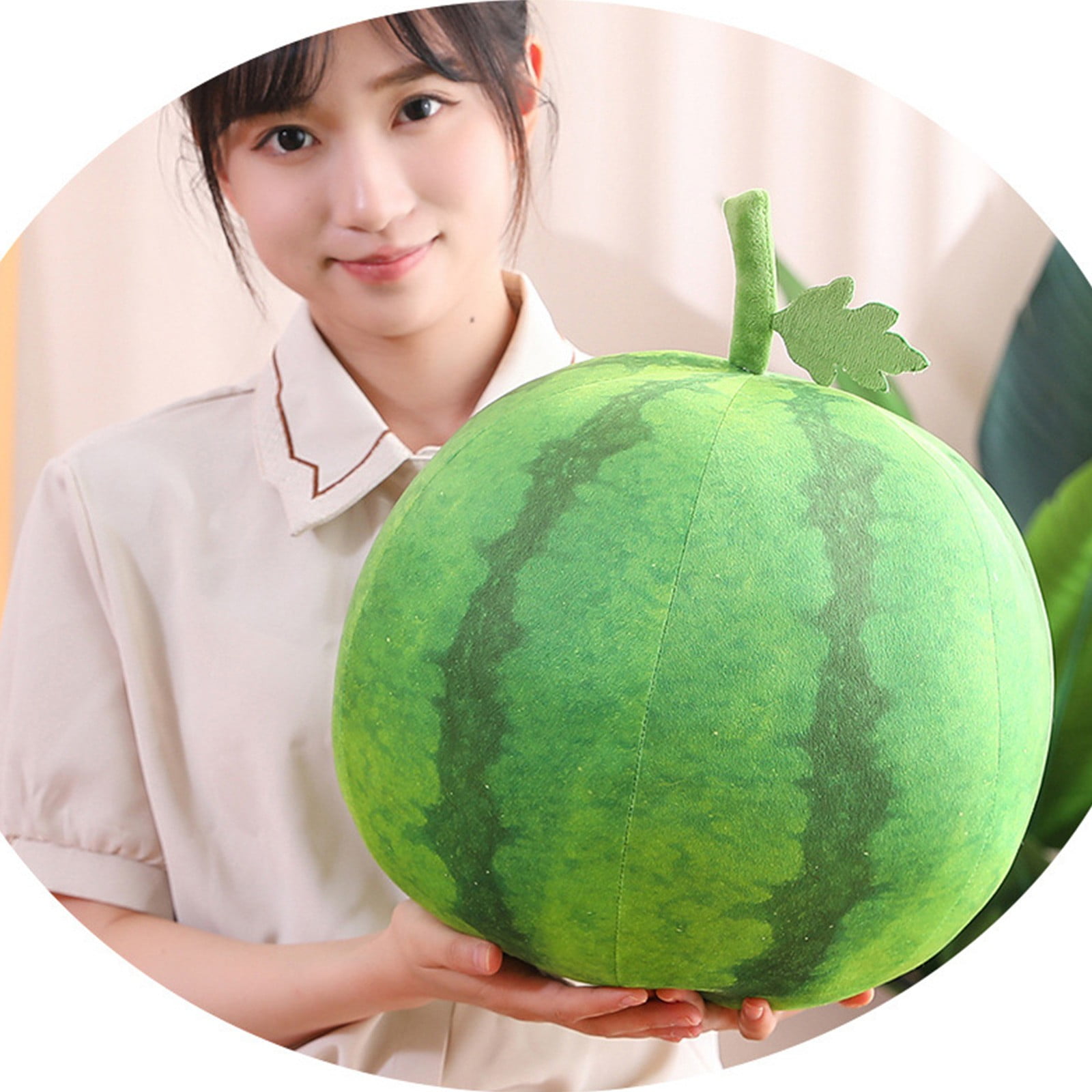 Iumwxz Funny Realistic Watermelon Plush toy Soft and Stuffed Pillow ...