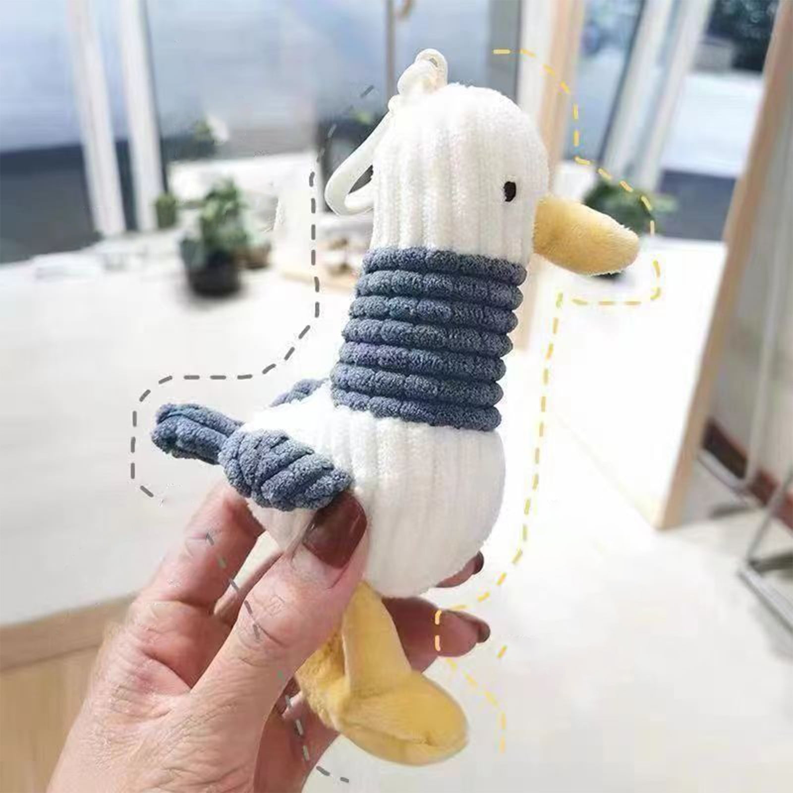Iumwxz Gull Plush Doll Unique Ugly Cute Design Stuffed Animals Cotton ...