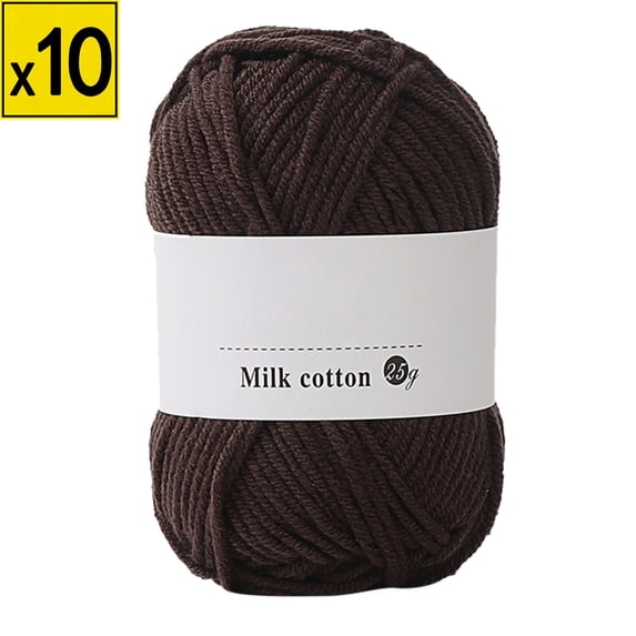 Iumwxz Hand Knitting Crochet Yarn, 25g Milk Cotton Acrylic Blend, Soft ...