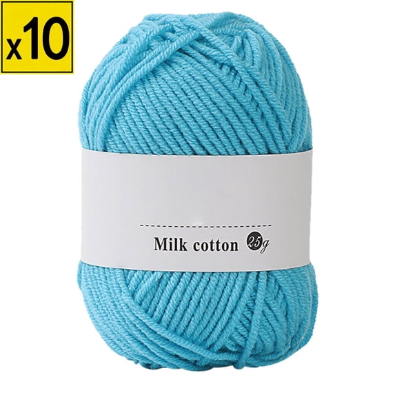 Iumwxz Hand Knitting Crochet Yarn, 25g Milk Cotton Acrylic Blend, Soft ...