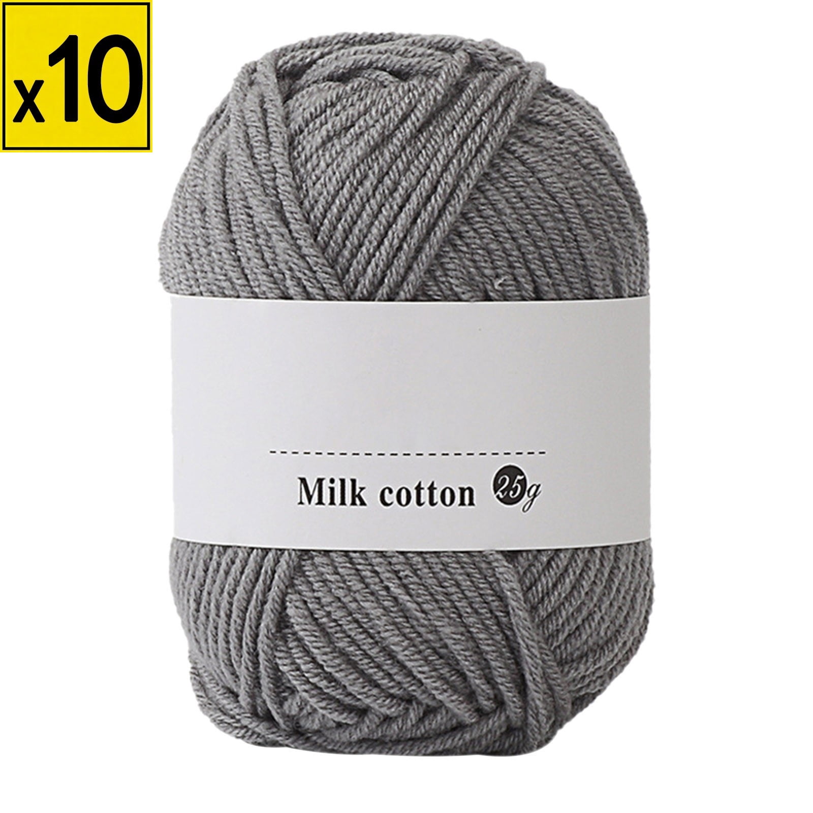 Iumwxz Hand Knitting Crochet Yarn, 25g Milk Cotton Acrylic Blend, Soft ...