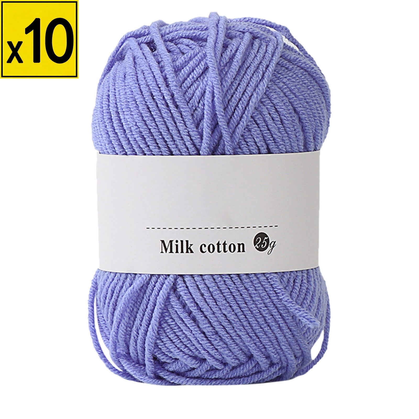 Iumwxz Hand Knitting Crochet Yarn, 25g Milk Cotton Acrylic Blend, Soft ...