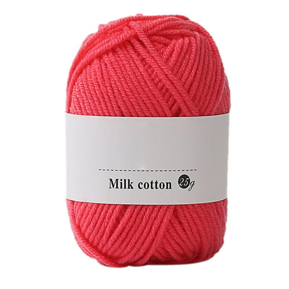Iumwxz Hand Knitting Crochet Yarn, 25g Milk Cotton Acrylic Blend, Soft ...