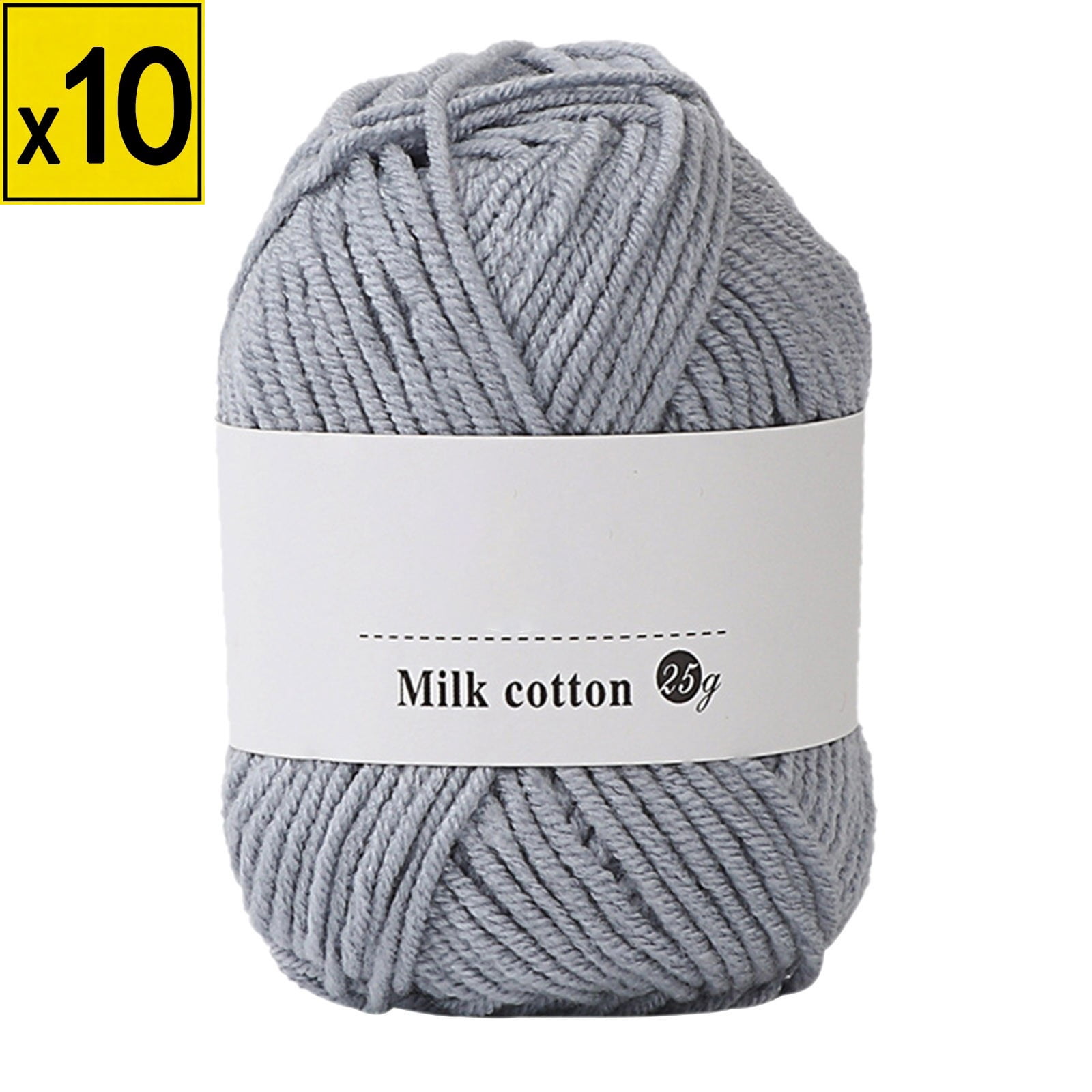 Iumwxz Hand Knitting Crochet Yarn, 25g Milk Cotton Acrylic Blend, Soft ...