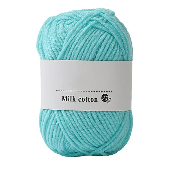 Iumwxz Hand Knitting Crochet Yarn, 25g Milk Cotton Acrylic Blend, Soft ...