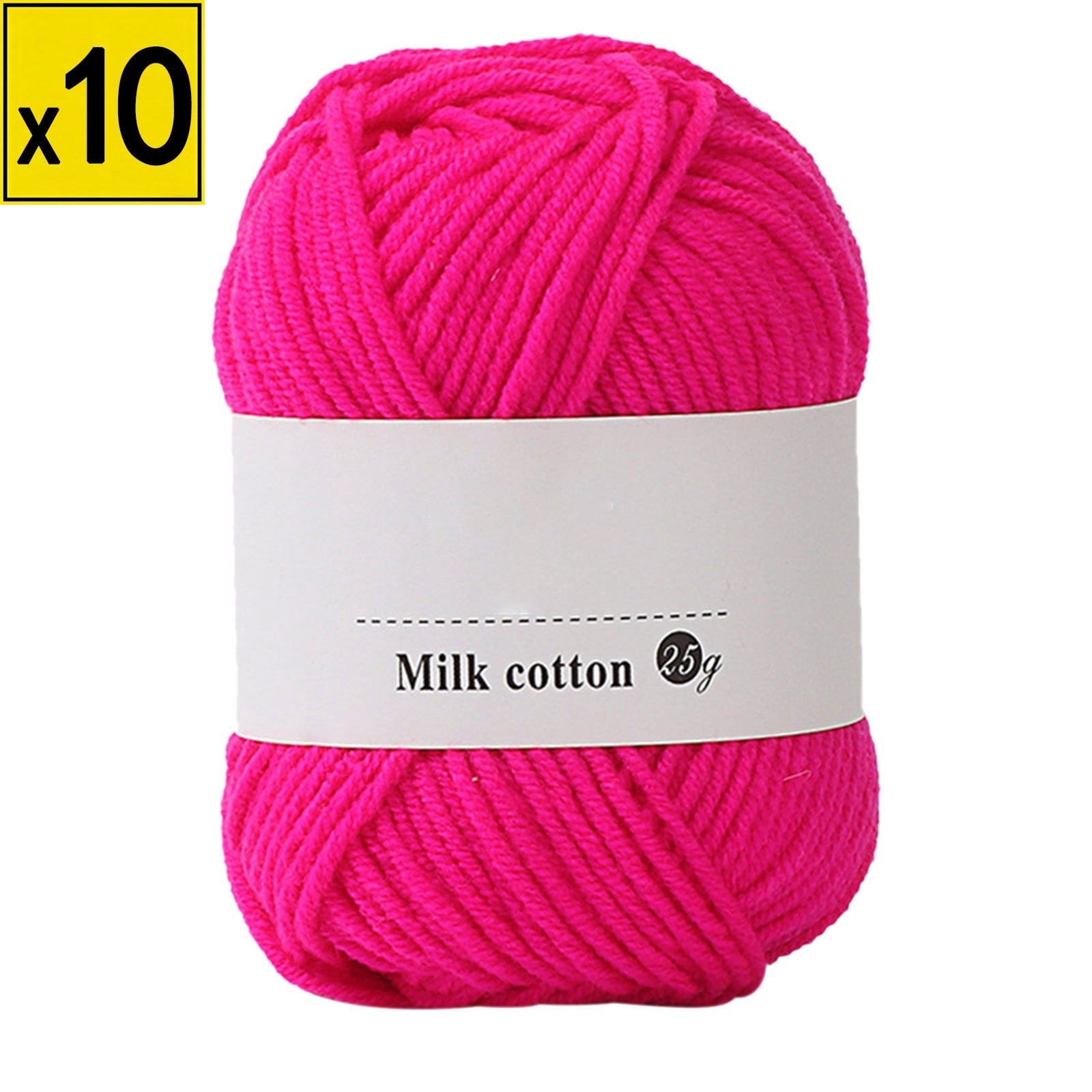 Iumwxz Hand Knitting Crochet Yarn, 25g Milk Cotton Acrylic Blend, Soft ...