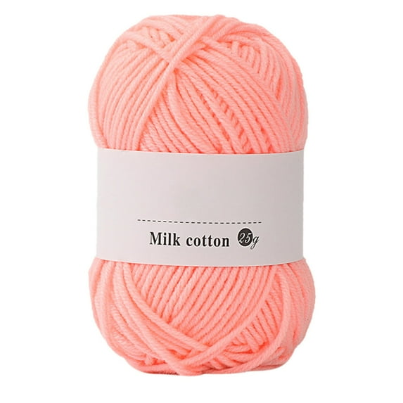 Iumwxz Hand Knitting Crochet Yarn, 25g Milk Cotton Acrylic Blend, Soft ...