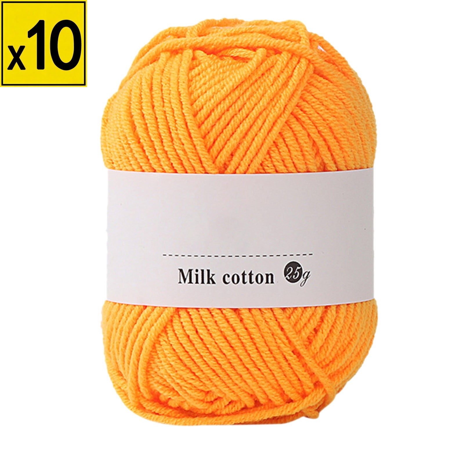 Iumwxz Hand Knitting Crochet Yarn, 25g Milk Cotton Acrylic Blend, Soft ...
