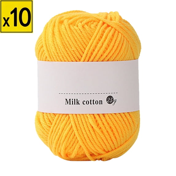 Iumwxz Hand Knitting Crochet Yarn, 25g Milk Cotton Acrylic Blend, Soft ...