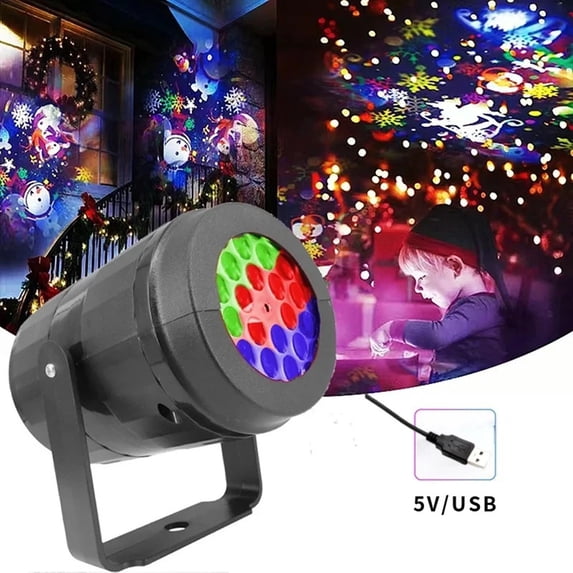 Iumwxz Holiday Gift Finder Led Christmas Snowman Snowflake Hd ...