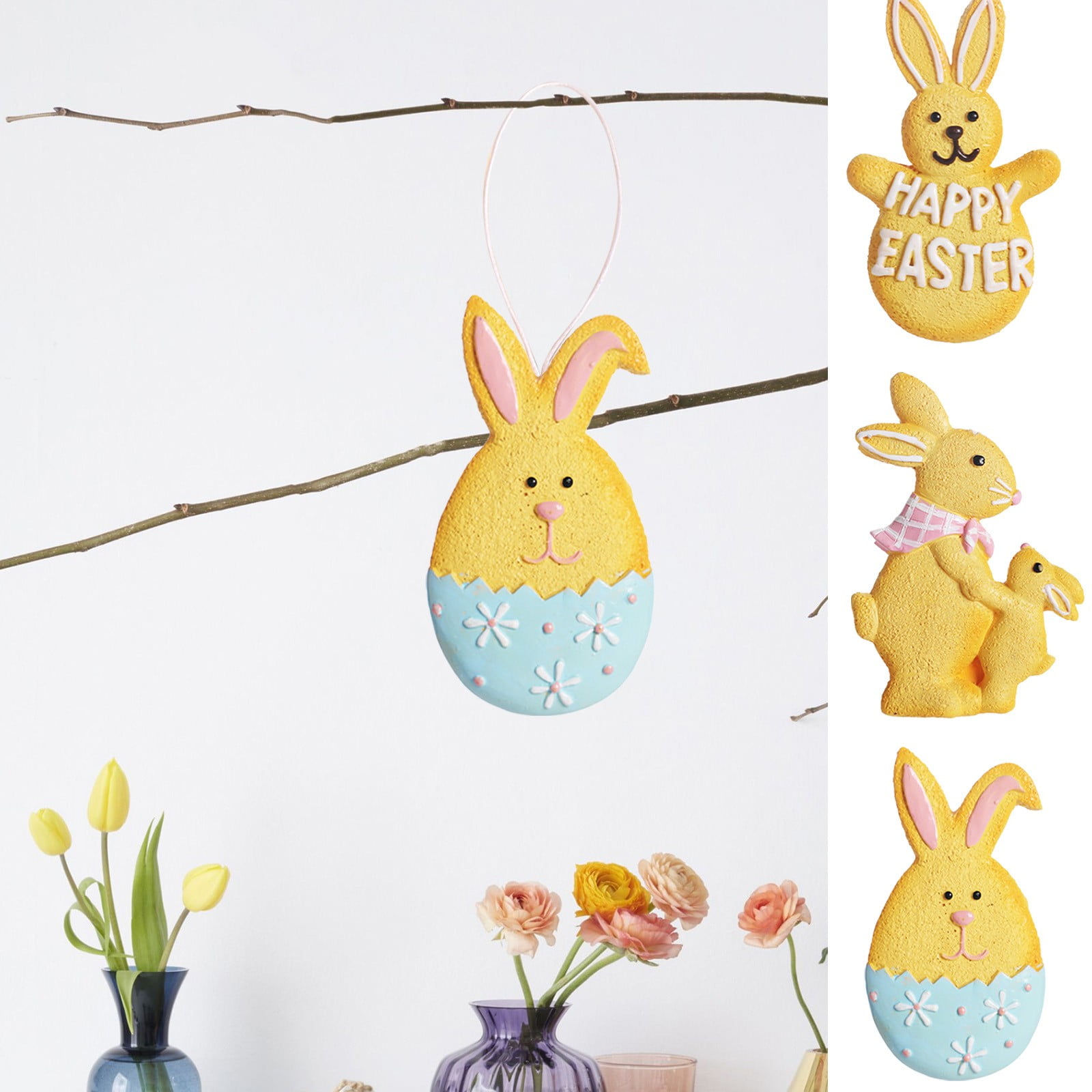 Iumwxz Home Savings easter bunny Adorable Easter Bunny Figurine With ...