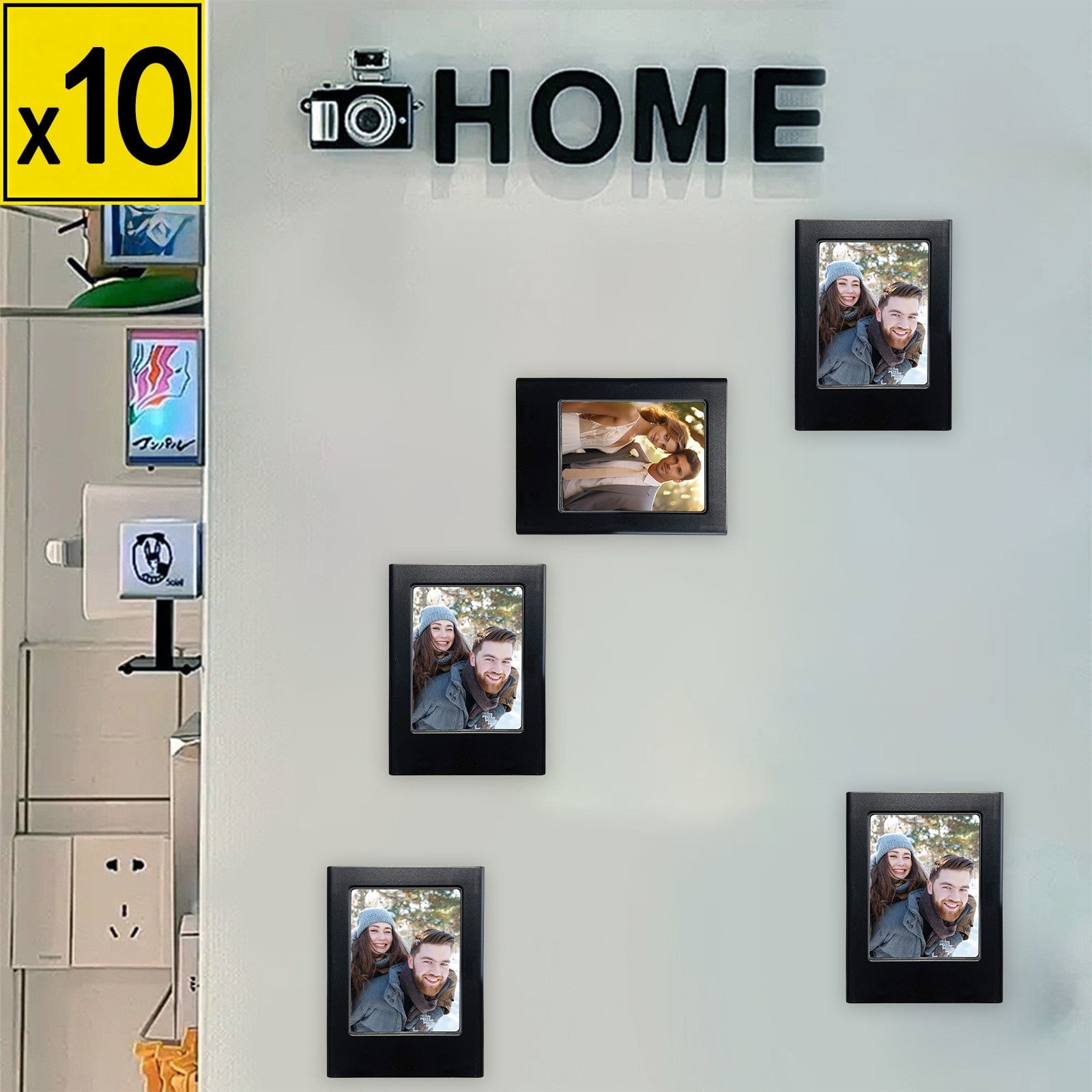 Iumwxz Instant Photo Frame with Magnetic Back ABS Plastic Wall Art ...