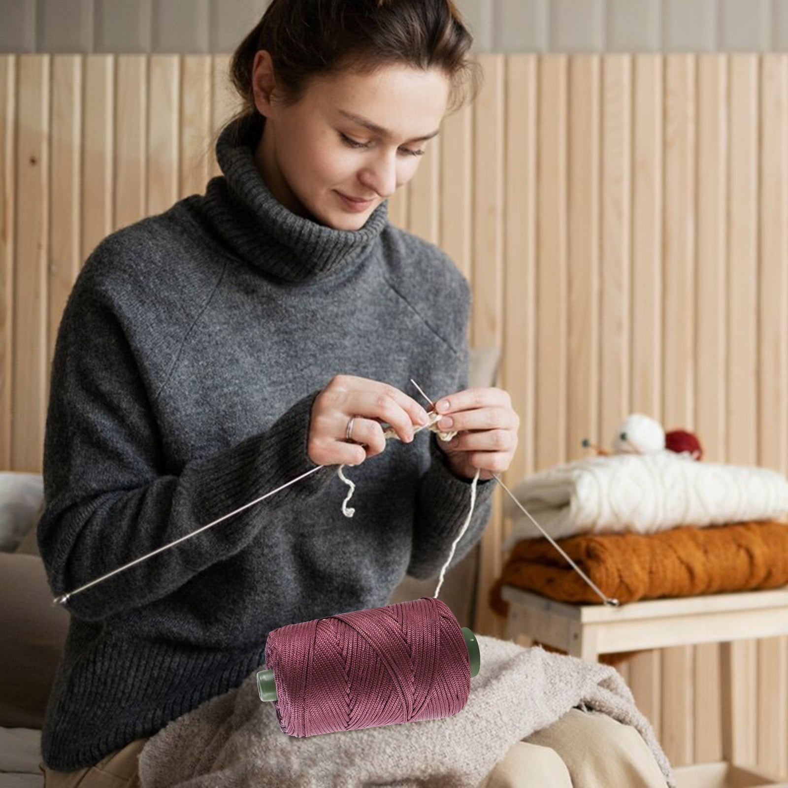 Iumwxz Light Weight Ice Silk Composite Yarn for Crochet and DIY Crafts ...