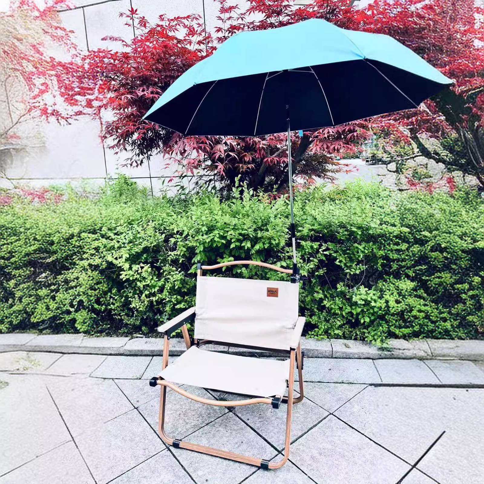 Iumwxz 2024 New Portable Camping Beach Chair Sun Umbrella Detachable ...