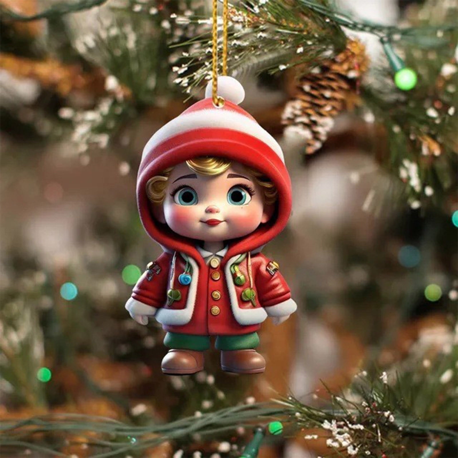 Iumwxz Online Shopping 2D Acrylic Dwarf Christmas Tree Pendant ...