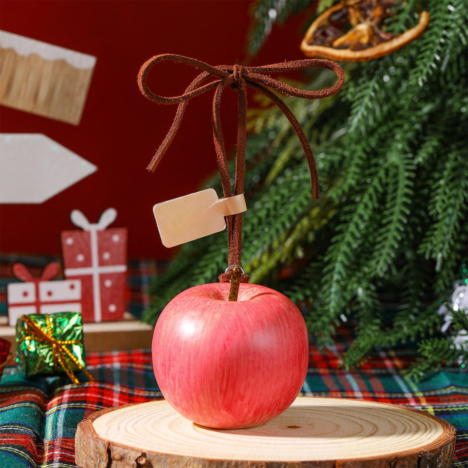 Iumwxz Personalized Christmas Ornament with Lifelike Foam Apples ...