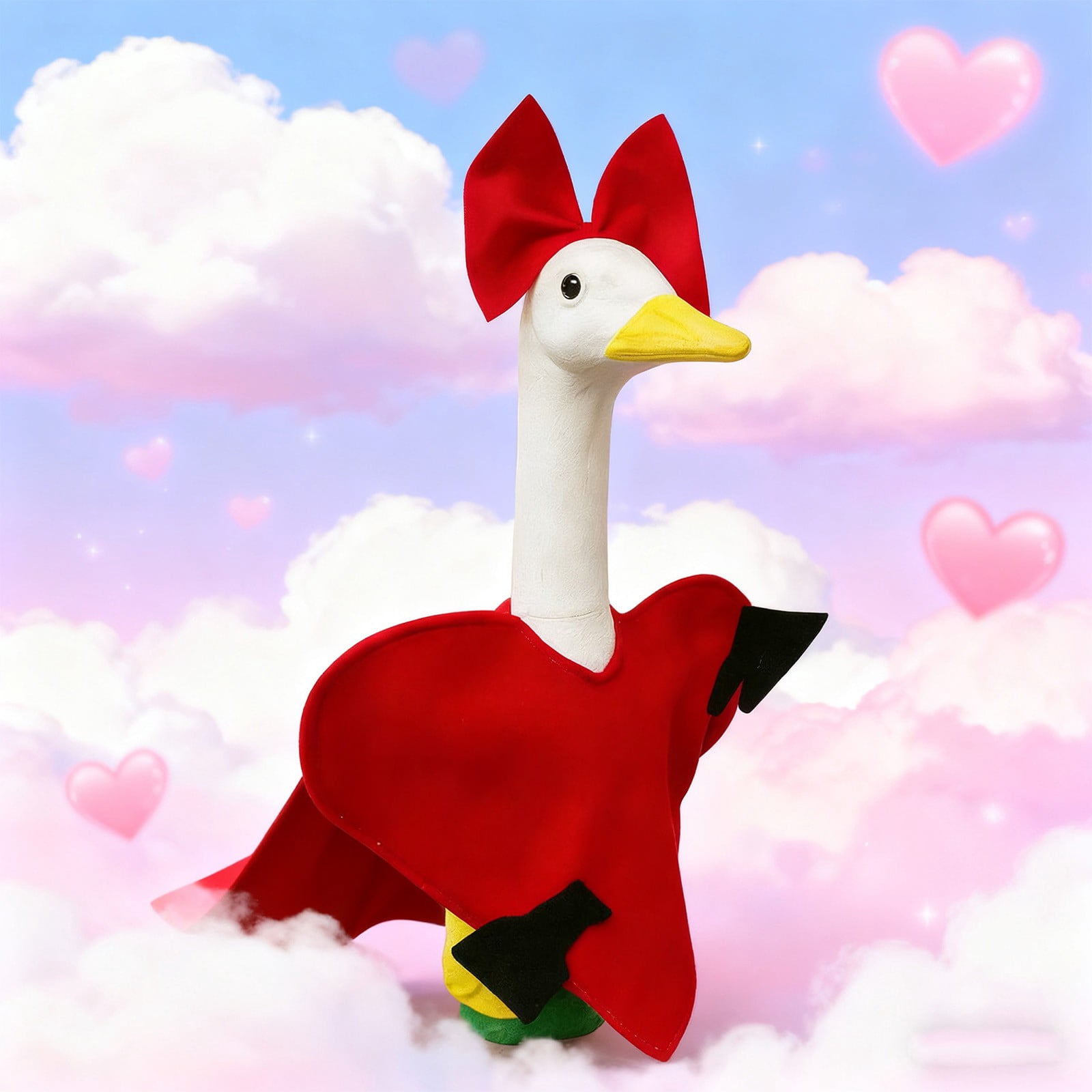 Iumwxz Porch Goose Outfits Christmas Porch Goose Costume with Heart ...
