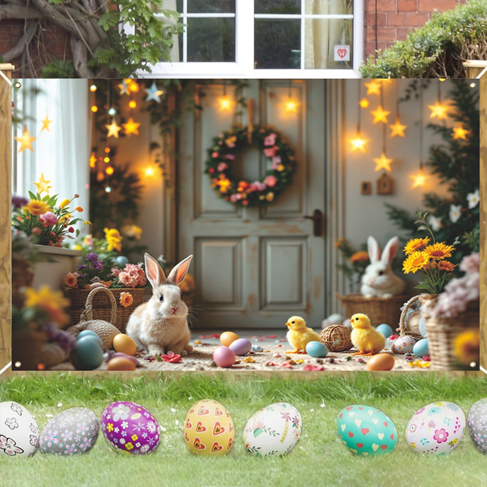 Iumwxz Rollbacks on Essentials easter bunny Happy Easter Background ...