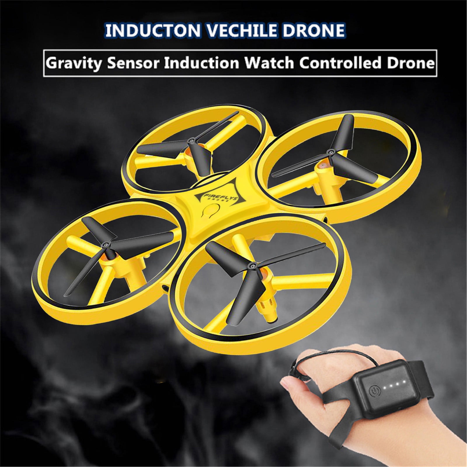 Iumwxz Sensor Infrared Induction Watch Controlled Rc Drone Drones for ...