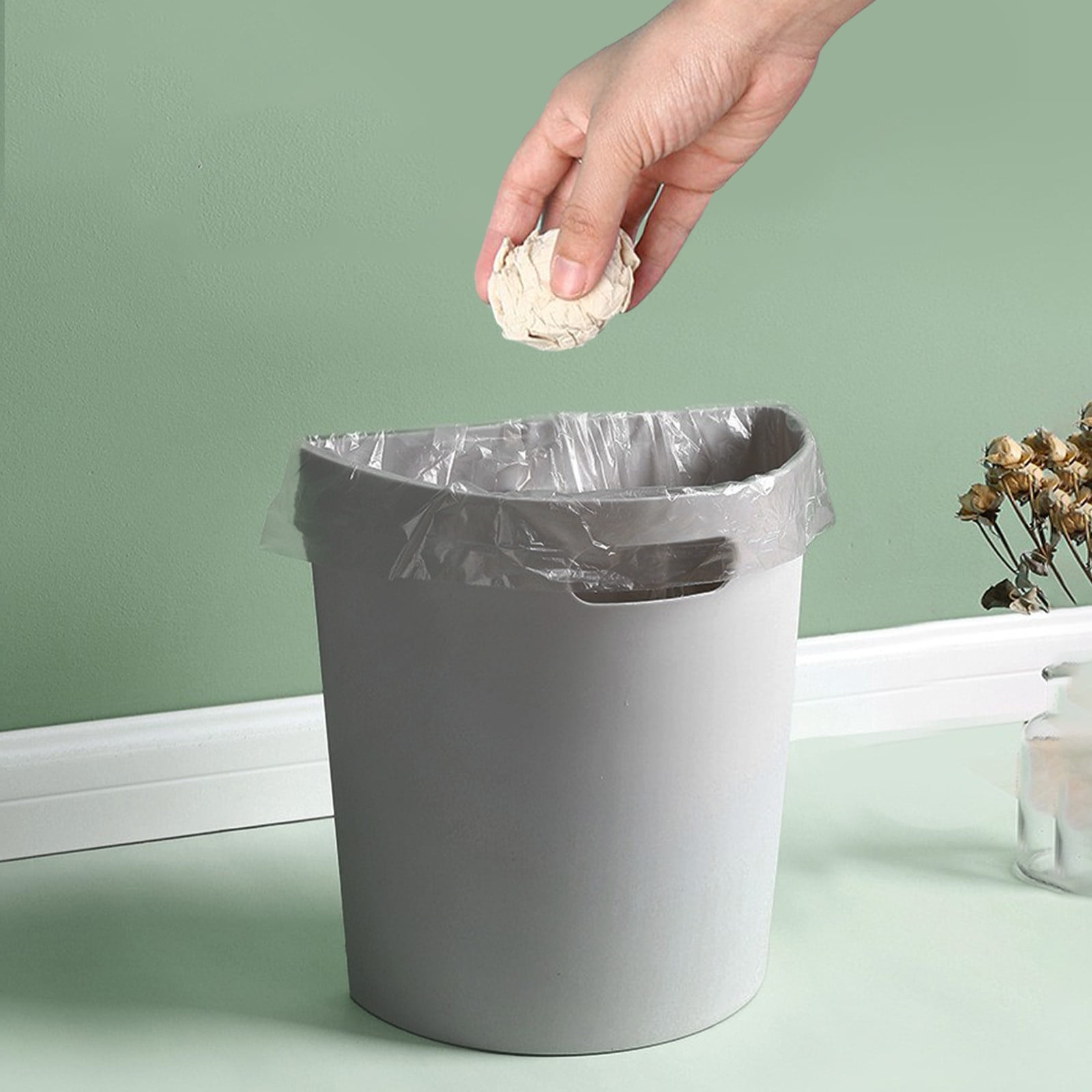 Iumwxz Trash Can Kitchen Waste Punching Wall-Mounted Kitchen Trash Can ...