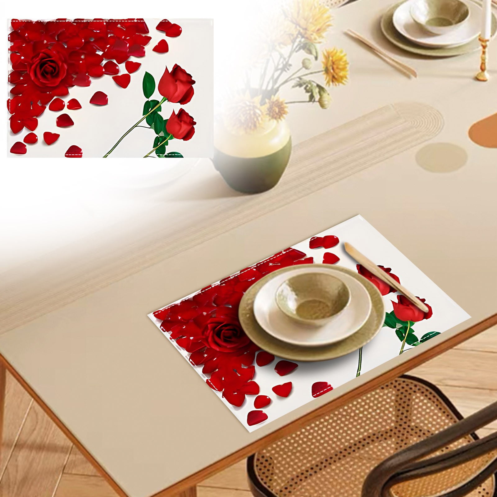 Iumwxz Valentines Day Gifts for Kids 2025 Valentine'S Day Placemats Red ...