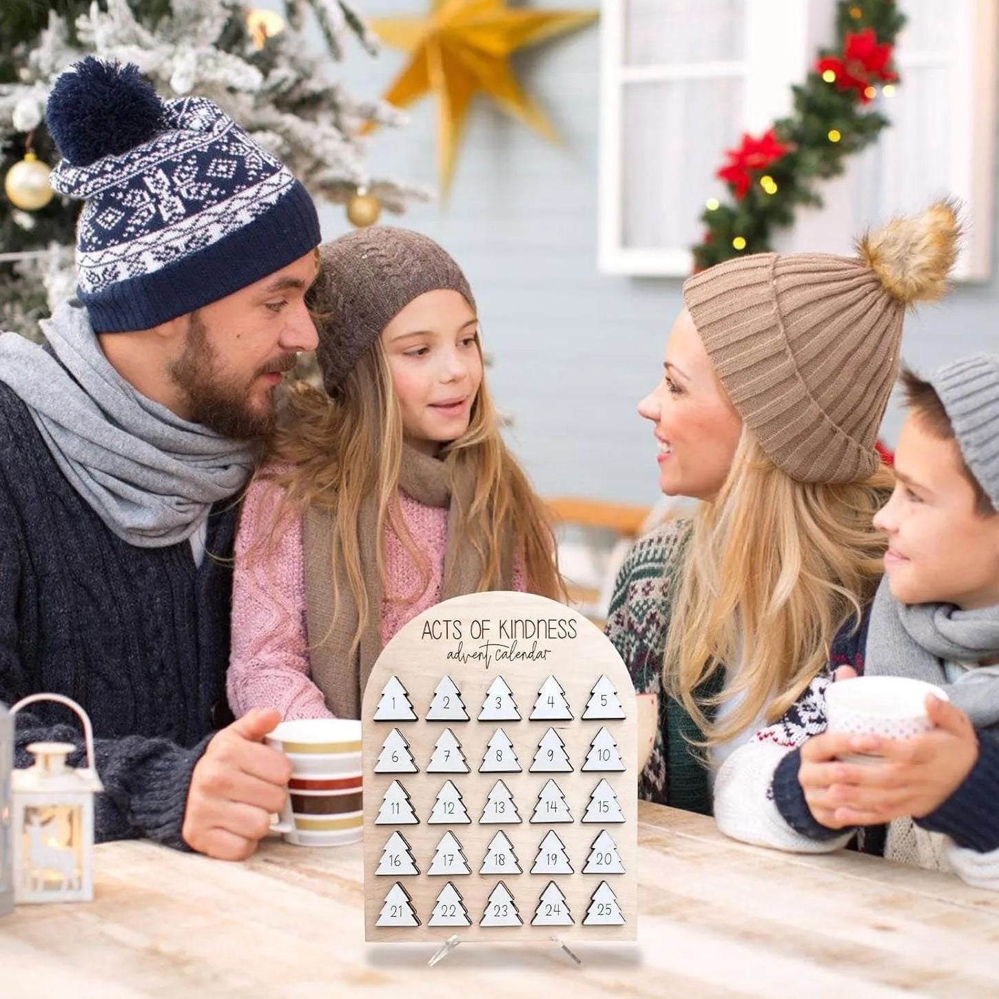 Iumwxz Wooden Acts of Kindness Advent Calendar 2024 with Daily ...