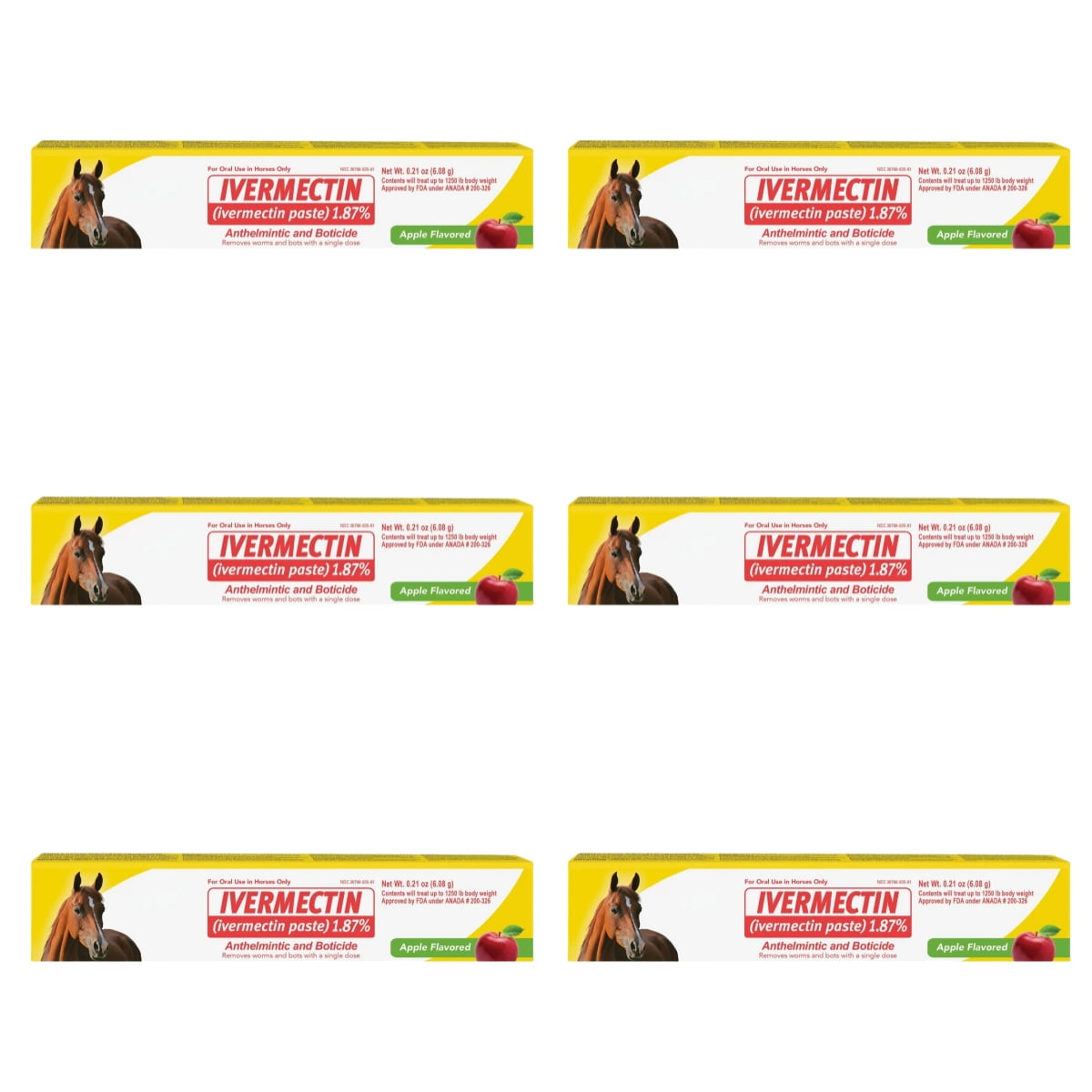 Iv-Ermectin!! -Paste Dewormer6.08G/0.21Oz@ 1.87%-Horse Paste-Apple ...