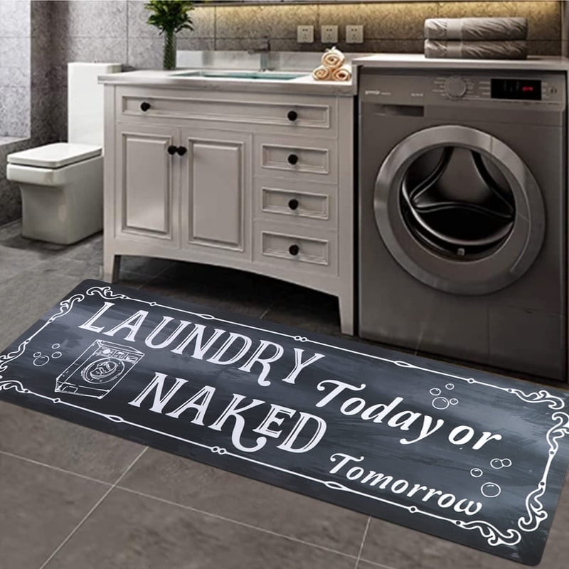 IValue Farmhouse Laundry Room Rug Runner 20 x 48 Non Slip Laundry Room ...