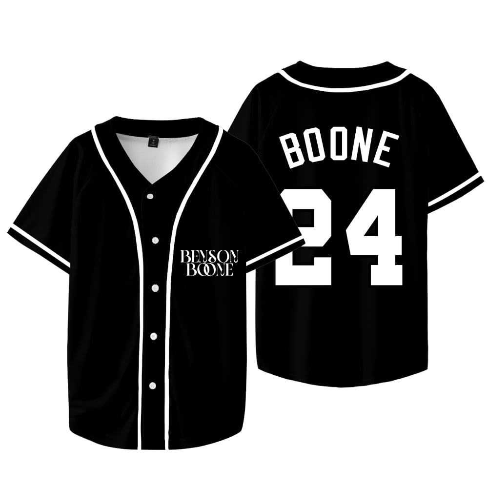 Benson Boone Baseball Jacket Women Men Short Sleeve Tshirt Casual Tee ...
