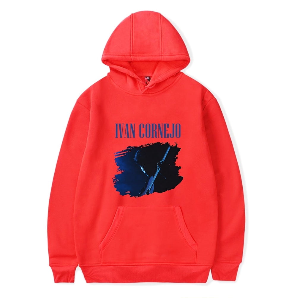 Ivan Cornejo Merch Hoodie Long Blue Guitar Graffiti Sleeve Hoodies ...