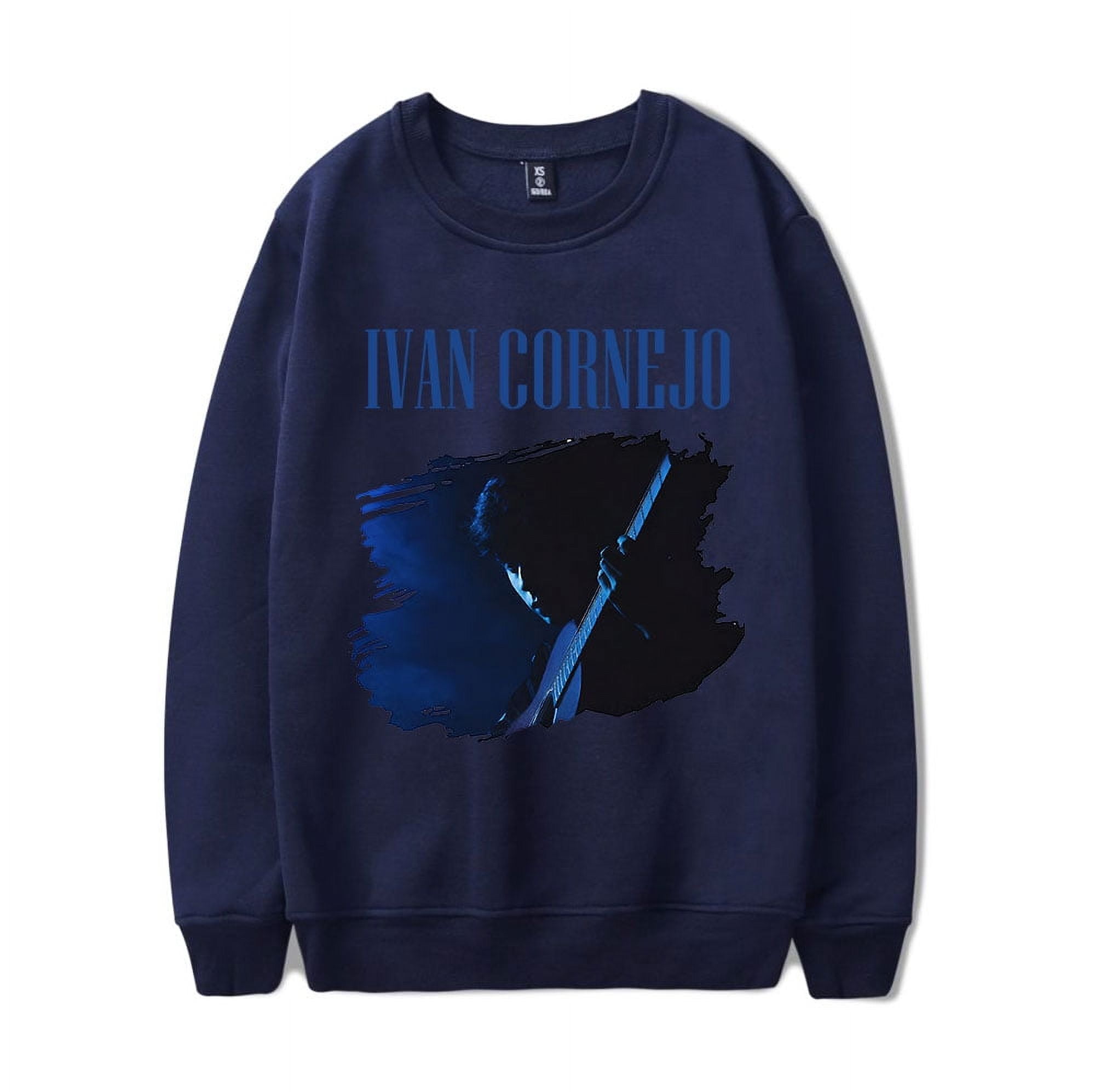 Ivan Cornejo Merch Sweatshirt Blue Guitar Graffiti Long Sleeve Hoodie ...