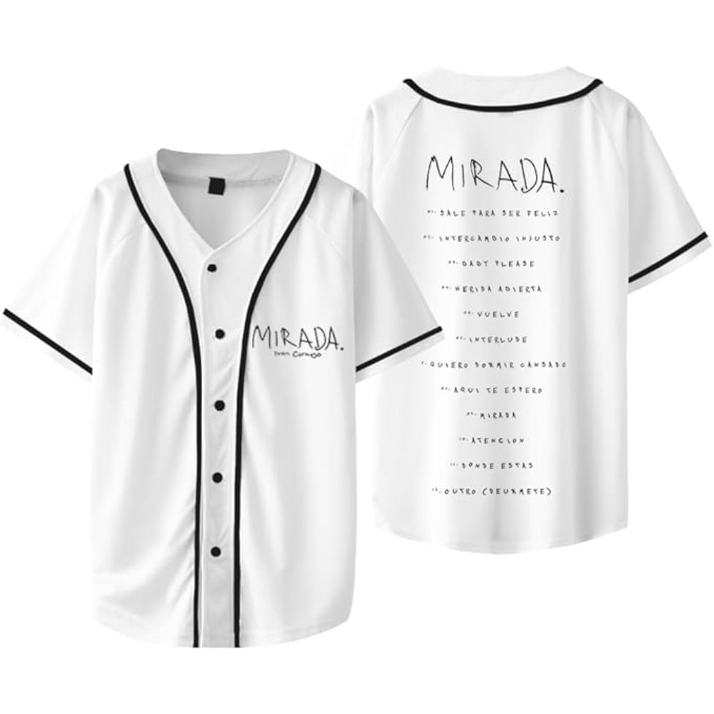 Ivan Cornejo Mirada Merch Baseball Jersey V-Neck Shirt Women Men Short ...